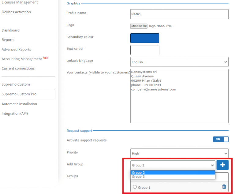 Customise Supremo with advanced features (Custom Pro)