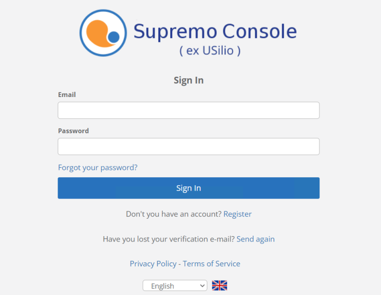 Supremo with a customized logo - Supremo Control