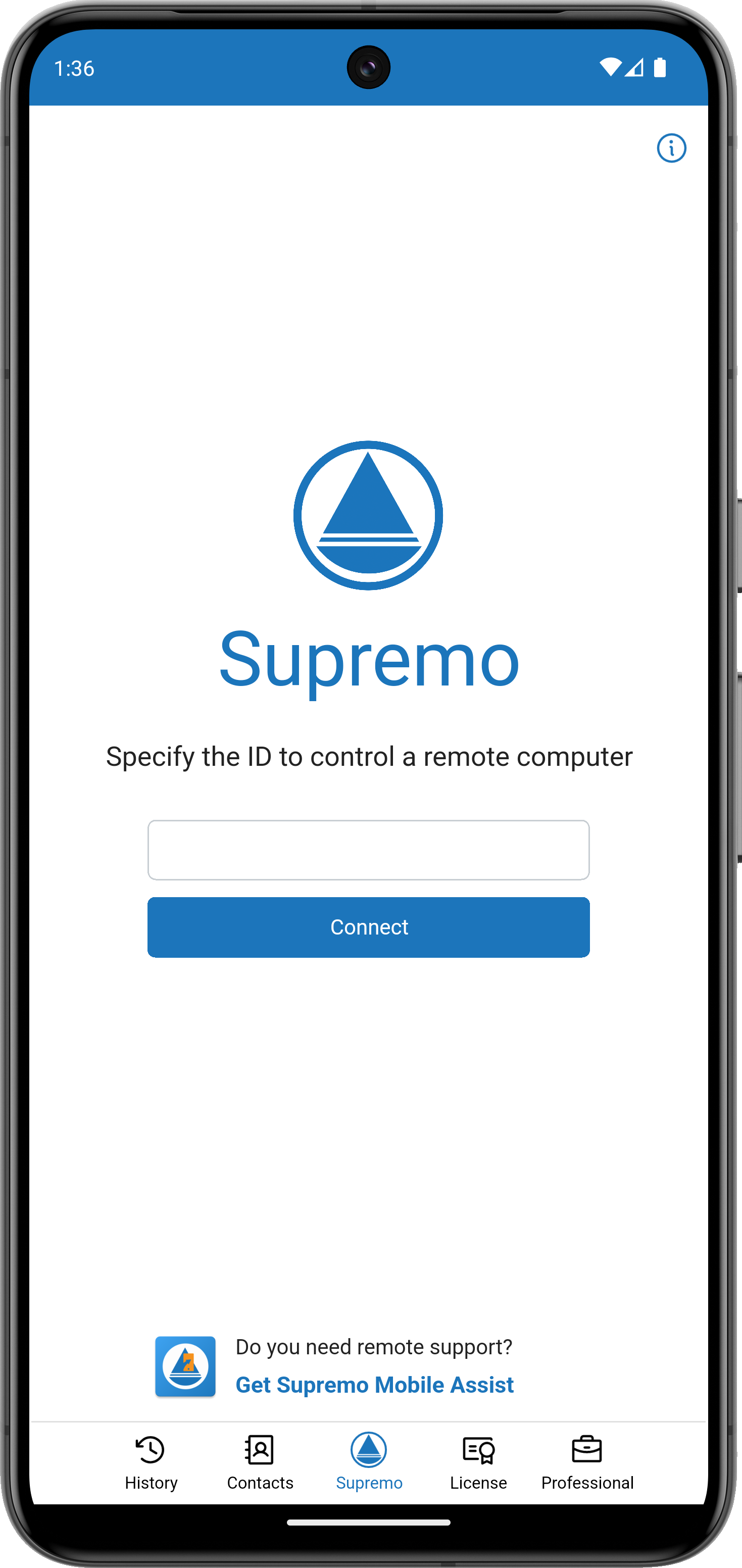 Download Supremo remote desktop control app for Android