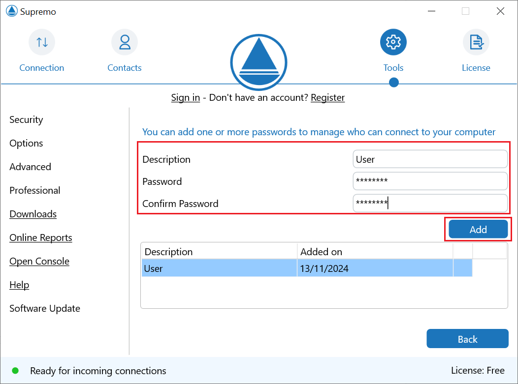 How to manage Passwords in Supremo - Supremo Control