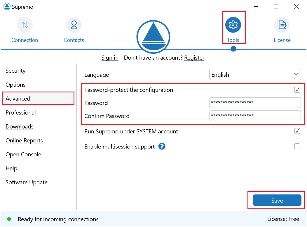 How to manage Passwords in Supremo - Supremo Control